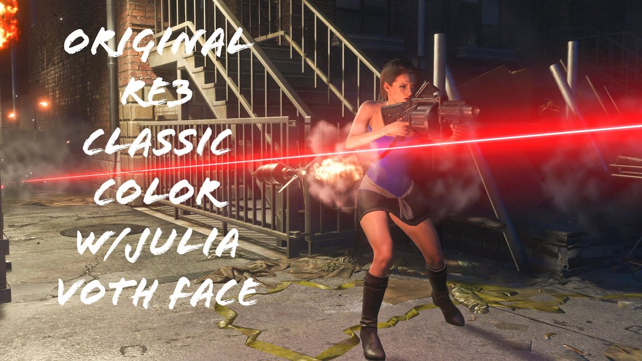 Resident Evil 3 Remake: RE3 Classic Costume Color Mod (w/Julia Voth ...