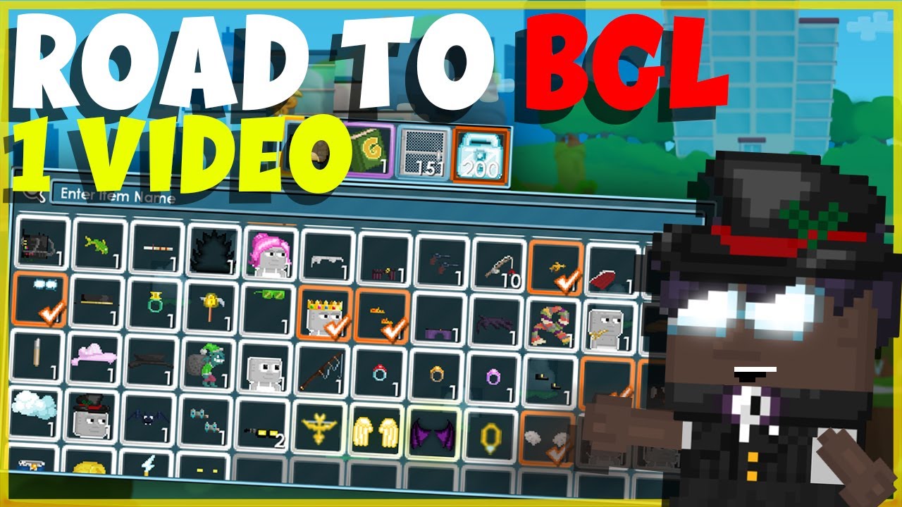 ROAD TO BGL 1 VİDEO!! Growtopia Türkçe - YouTube
