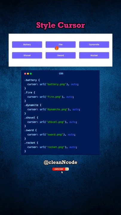 Style Cursor 🔥html Css Css3 Javascript Js Cursor Code Webdesign