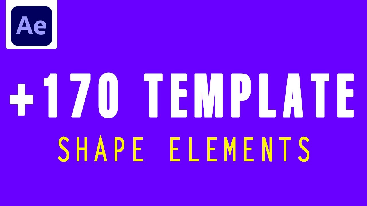 FREE 170 shape elements templates for after effects - YouTube