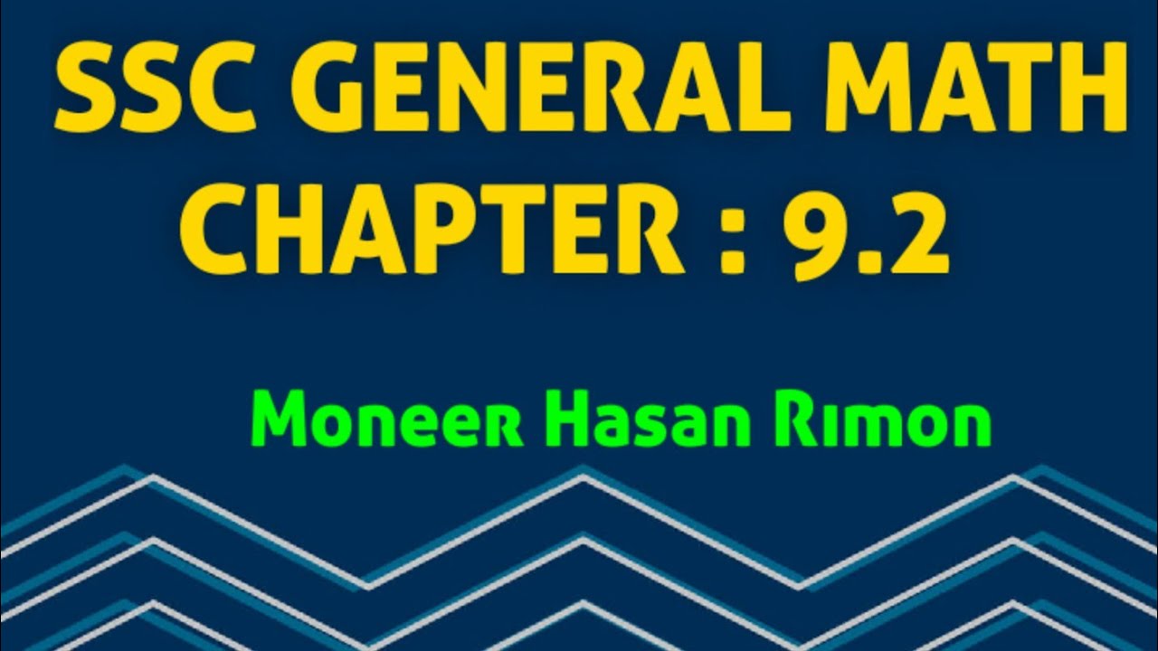 #SSC_GENERAL_MATH_CHAPTER : 9.2 [ FULL ] - YouTube