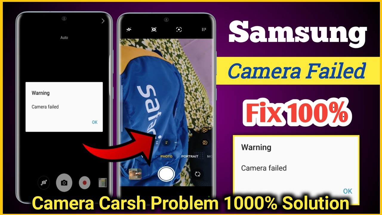 how to fix camera Failed in Samsung | camera failed warning samsung A13 ...