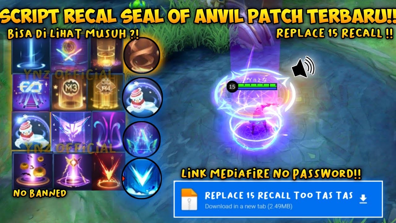 UPDATE !! Script Recall Seal Of Anvil Terbaru Full Effect & Sound ...