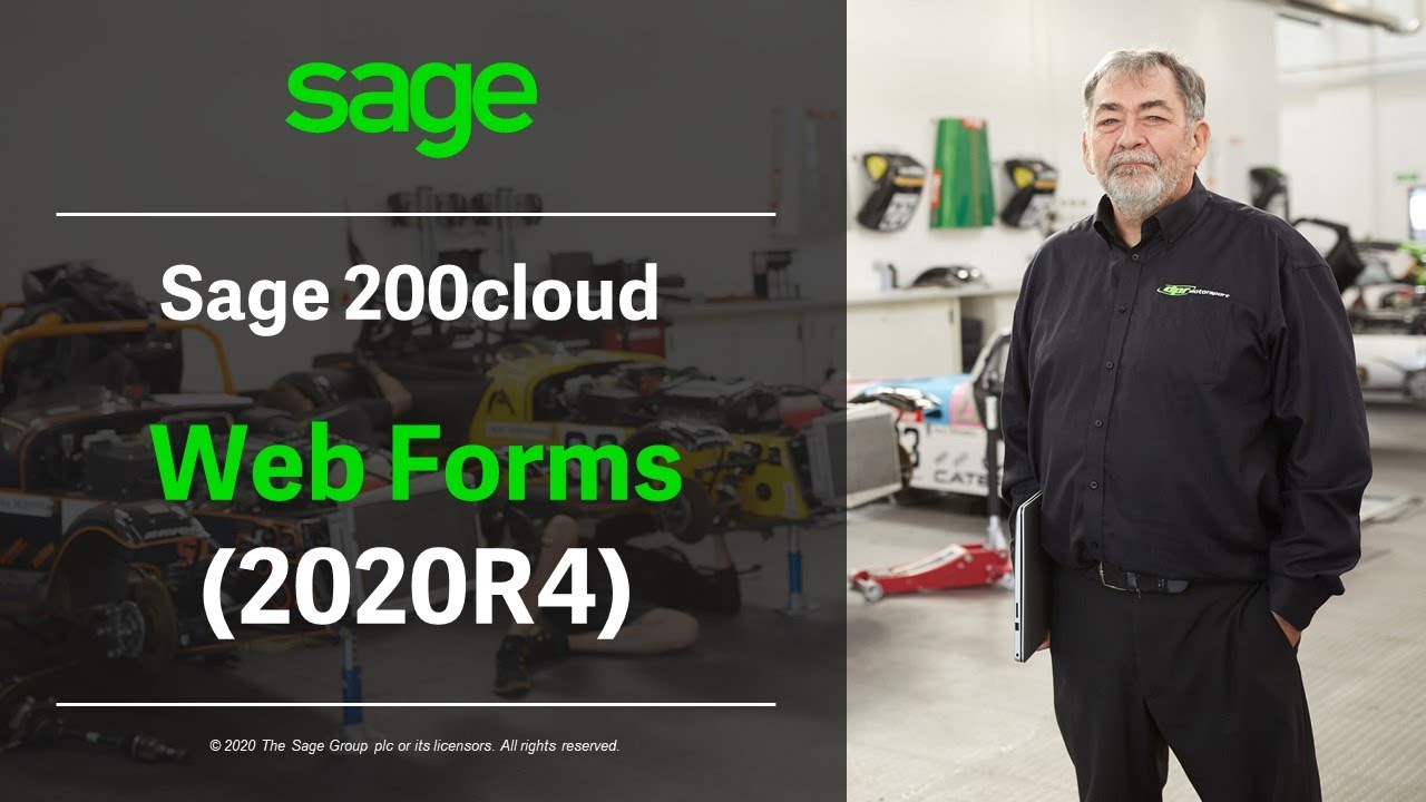Sage 200 Standard - Web Forms (2020R4) - YouTube