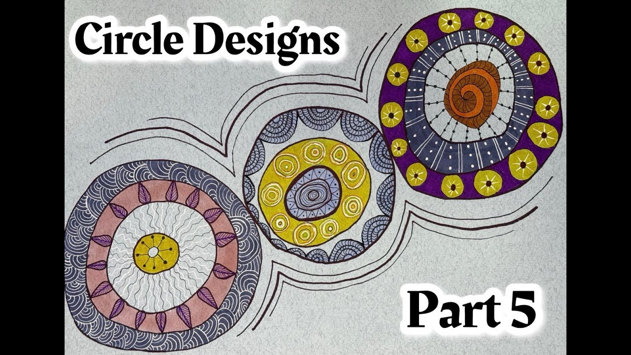 5 Amazing Circle Art Ideas – Part 5 | Mandala Inspired Circle Drawing ...