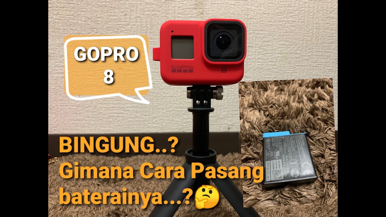 TUTORIAL CARA MEMBUKA DAN MEMASANG BATRE GOPRO HERO 8 #gopro #tutorial ...