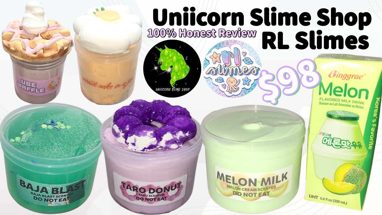 $98 SLIME PACKAGE #20: RL Slimes & Uniicorn Slime Shop | 100 % HONEST ...