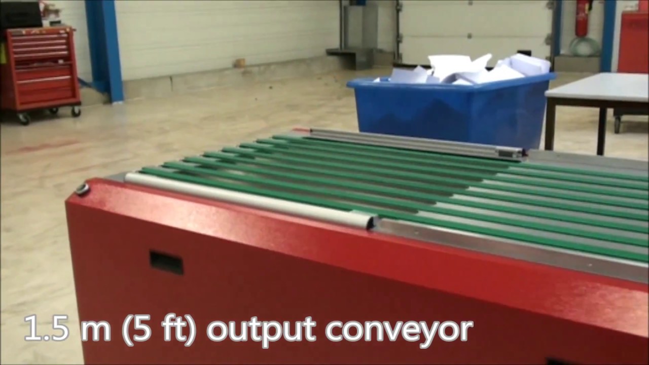 Kern 130 rotary cutter and Kern 141 stacker - YouTube