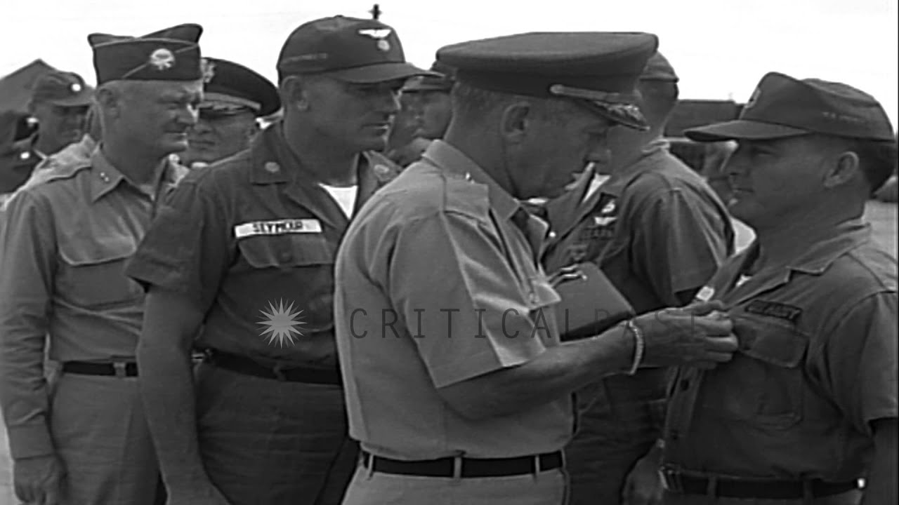 General James F. Collins presents Air Medals and Purple Hearts to ...