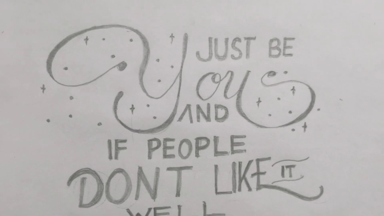 Calligraphy (Just Be You) - YouTube