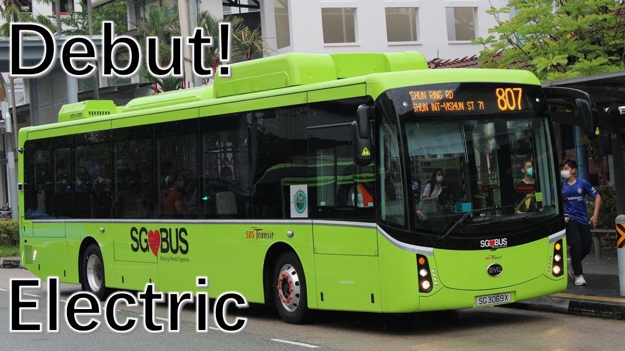 [SBST]DEBUT! - SG3069X On 807 - BYD K9 Electric Bus - YouTube