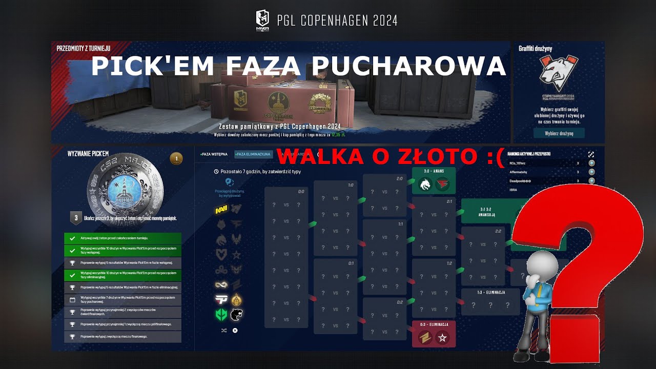 PICK'EM CHAMPION STAGE CS2 MAJOR KOPENHAGA [#3] - YouTube