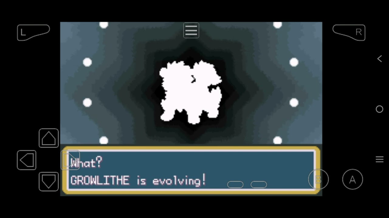 Pokémon Fire Red Growlithe Evolves into Arcanine - YouTube