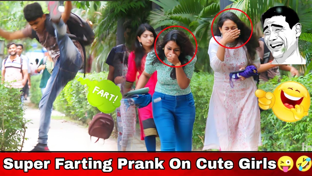 SUPER FARTING PRANK ON CUTE INDIAN GIRLS 😜😂 / WET FART PRANK 😜 / EPIC ...