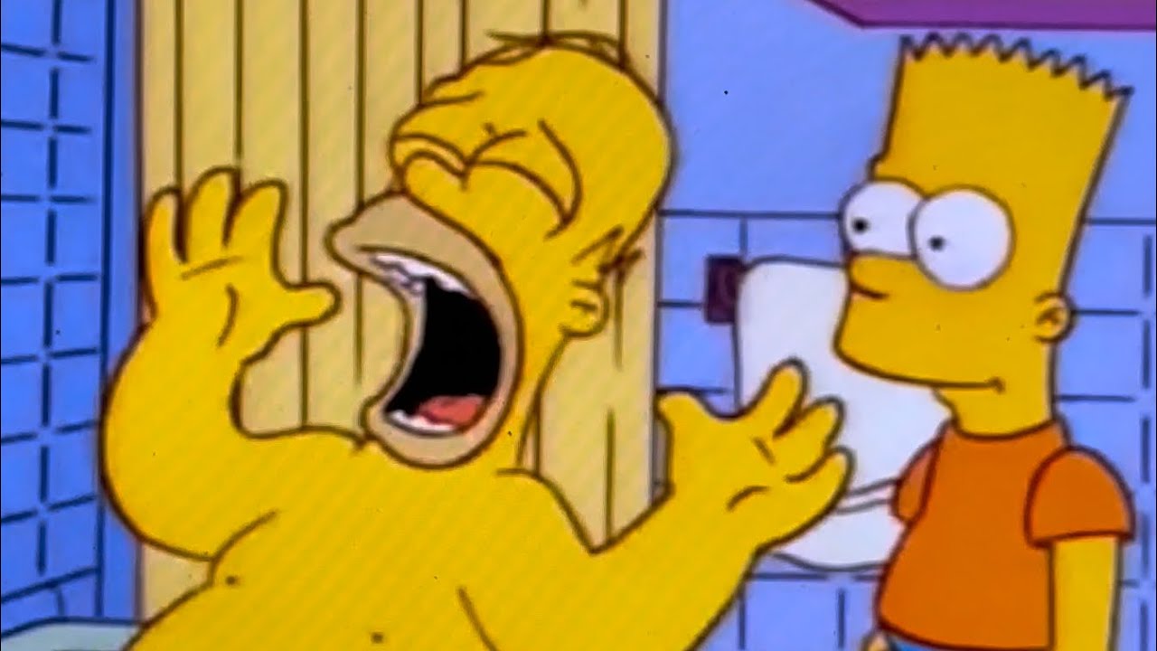 Bart Hit Homer with Chair 🪑 - YouTube