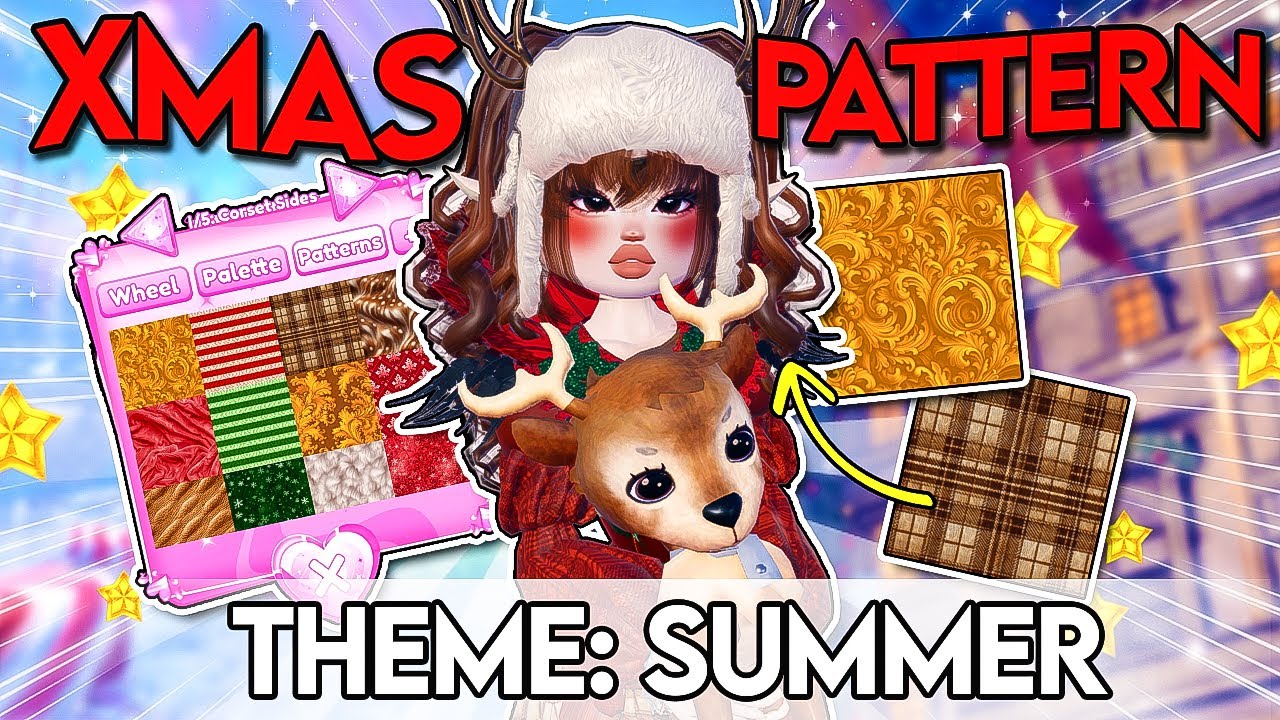 ONLY using the NEW XMAS PATTERNS for EVERY ROUND! | Dress To Impress ...