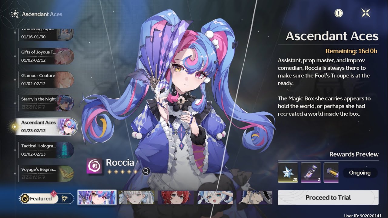 [WuWa] Character trials 2.0 banner 2 (Roccia, Jinxi, Danjin, Youwho ...