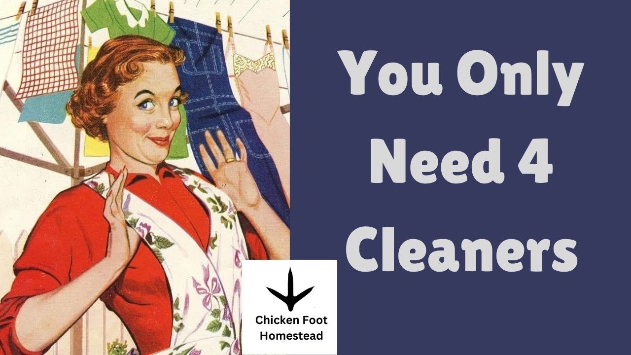 You Only Need 4 Cleaners--Clean EVERYTHING - YouTube