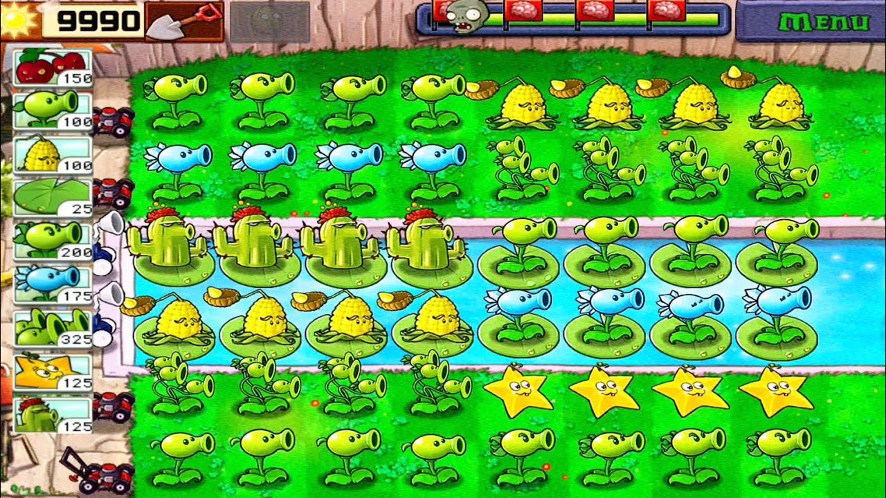 Plants vs Zombies || Adventure Pool Level 7 || Full HD Gameplay [ 1080p ...