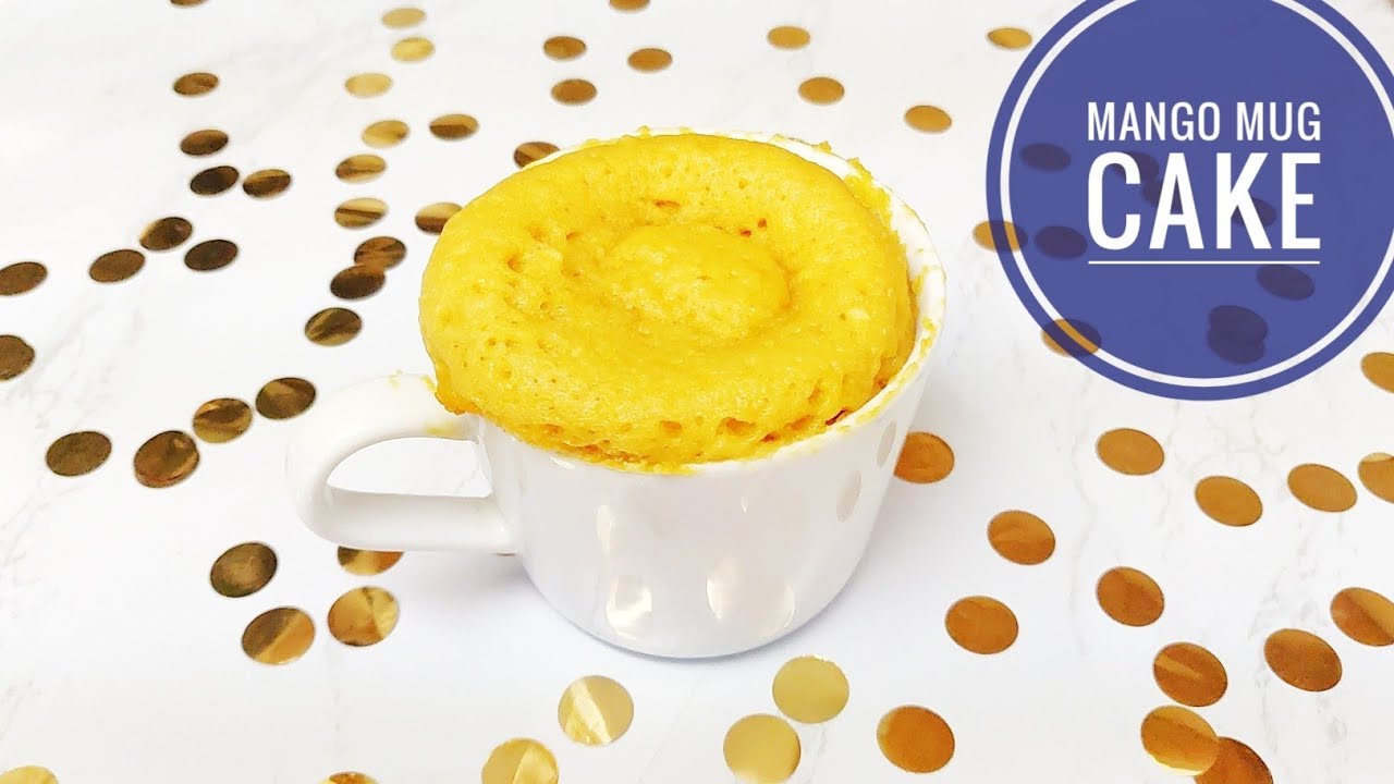Perfect Mango Mug Cake in Microwave | Eggless Mango Mug Cake Recipe ...