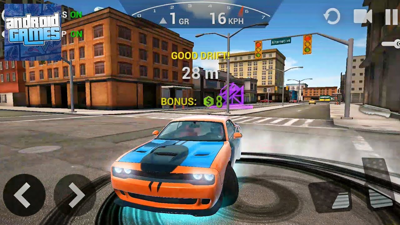 Ultimate Car Driving Simulator #6 - New Orange Dodge Car - Android ...