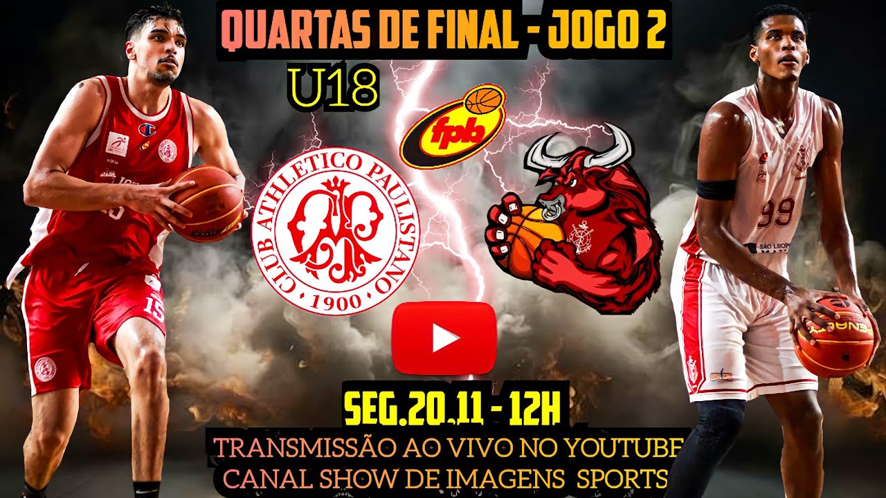 #AOVIVO - CAMPEONATO PAULISTA U18 - PAULISTANO 69 X 56 REGATAS AKDMIA ...