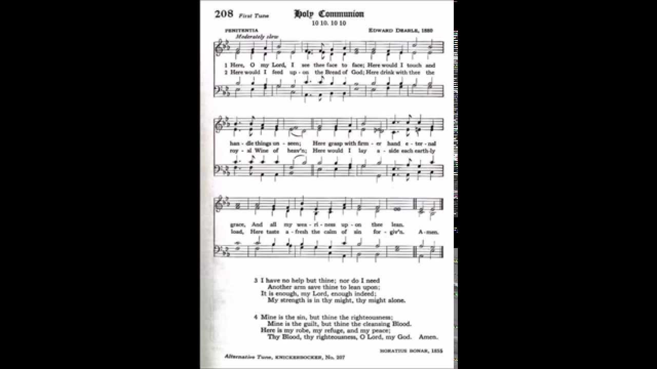 Here, O My Lord, I See Thee Face to Face (Penitentia) Chords - Chordify