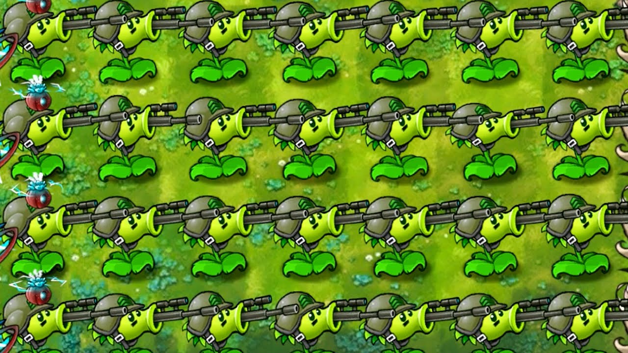 PVZ Fusion 2,16 English 100 Sniper Plants Strong vs 100 Super Zombies ...
