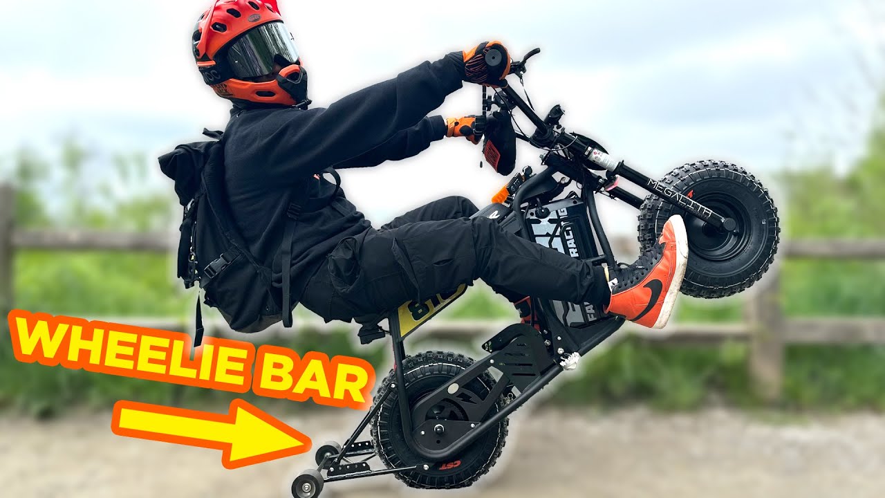 Unlock Your Wheelie Skills: EBOX Dragster Mini Bike and Wheelie Bar ...