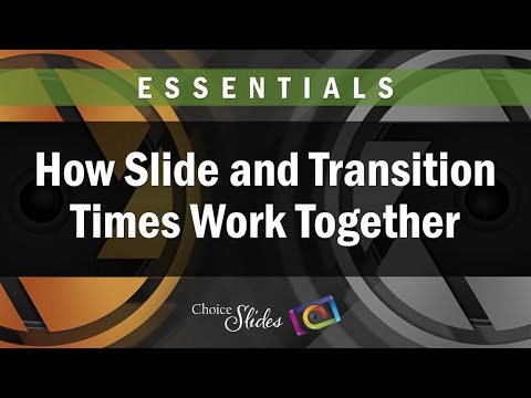 Photopia Essentials - Slide and Transition Times - YouTube