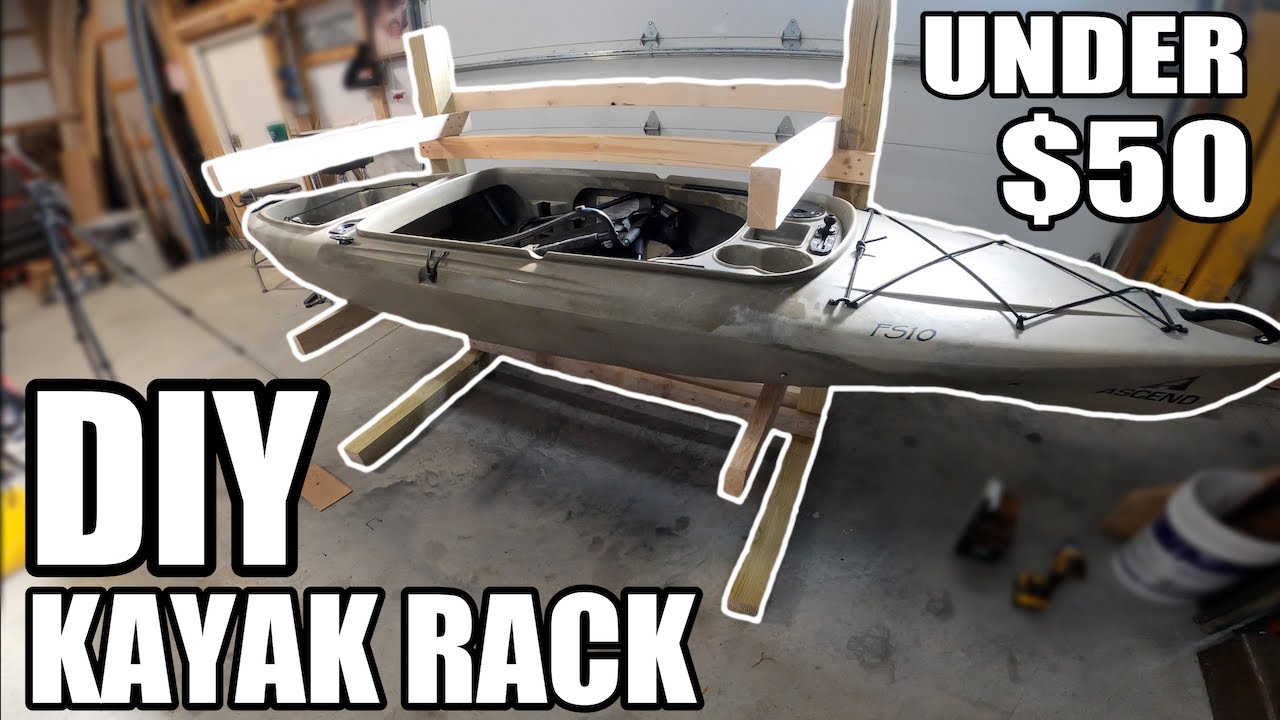 CHEAP & Easy Kayak Rack DIY - YouTube