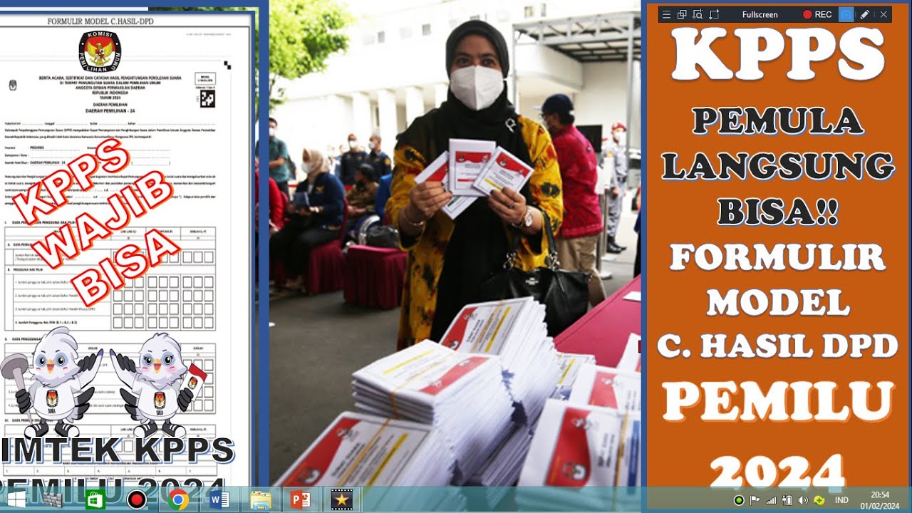 Cara Mengisi Formulir C. Hasil - DPD Oleh KPPS Pemilu 2024 - BIMTEK ...