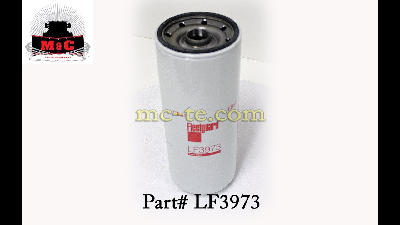 Fleetguard Lube Full-Flow Spin-On Filter LF3973 - YouTube