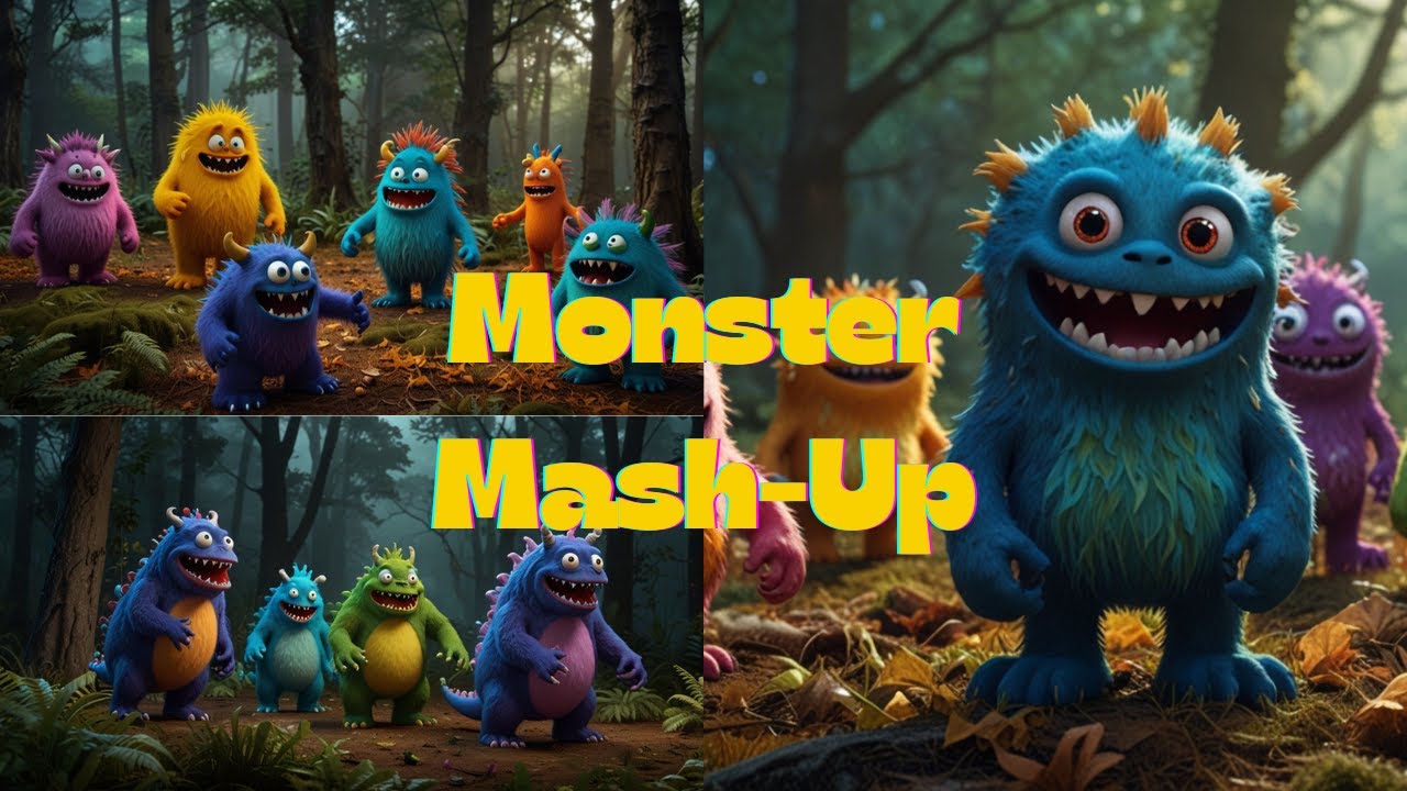 Best entertaining song for kids | Monster Mash-Up | KidVentures YoYo ...