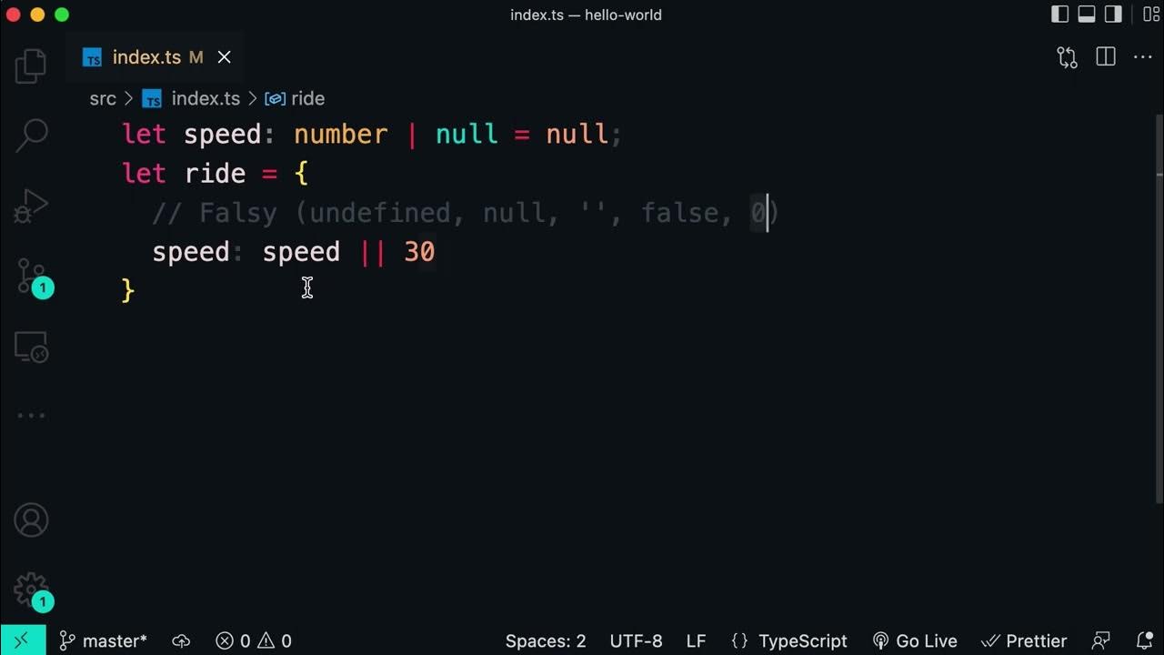 The Ultimate TypeScript Course，Advanced Types: The Nullish Coaelscing Operator - YouTube