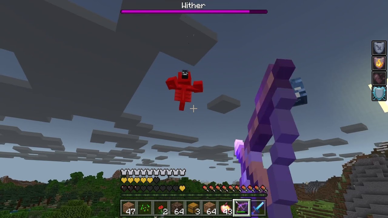 Minecraft wither fight gameplay 2020 - YouTube