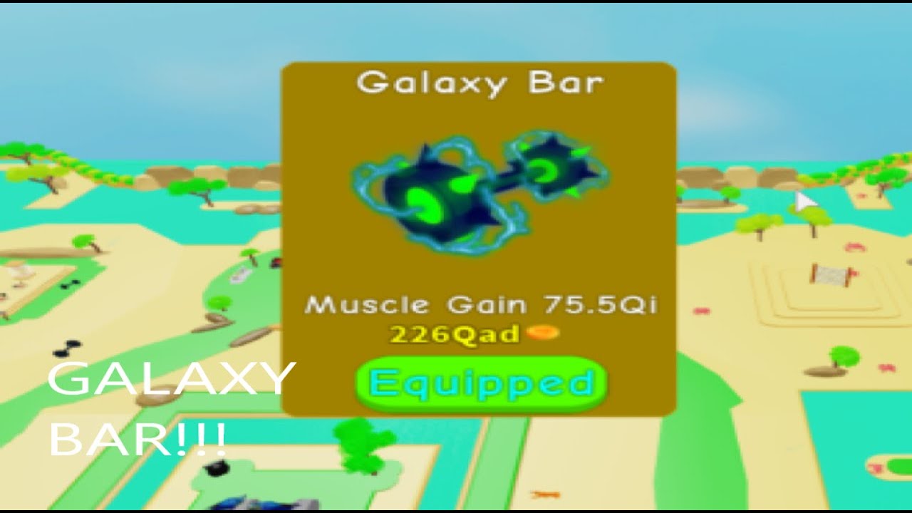 I got the GALAXY BAR in lifting simulator - YouTube