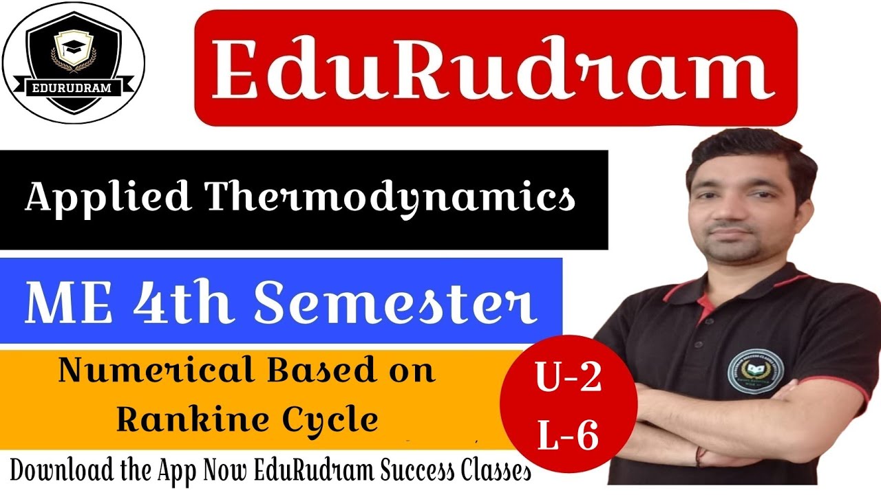 Numerical Based on Rankine Cycle || Applied Thermodynamics | Unit 2 | Lect 6 - YouTube