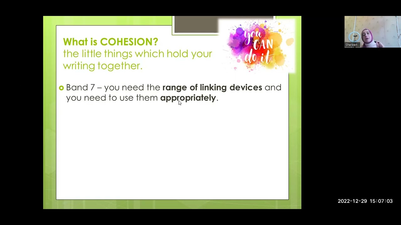 IELTS Task 2 Coherence & Cohesion - YouTube