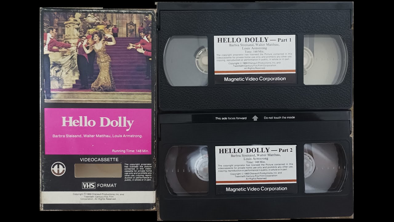 Opening/Closing to Hello, Dolly! 1977 VHS w/ unedited tape break (Tape ...