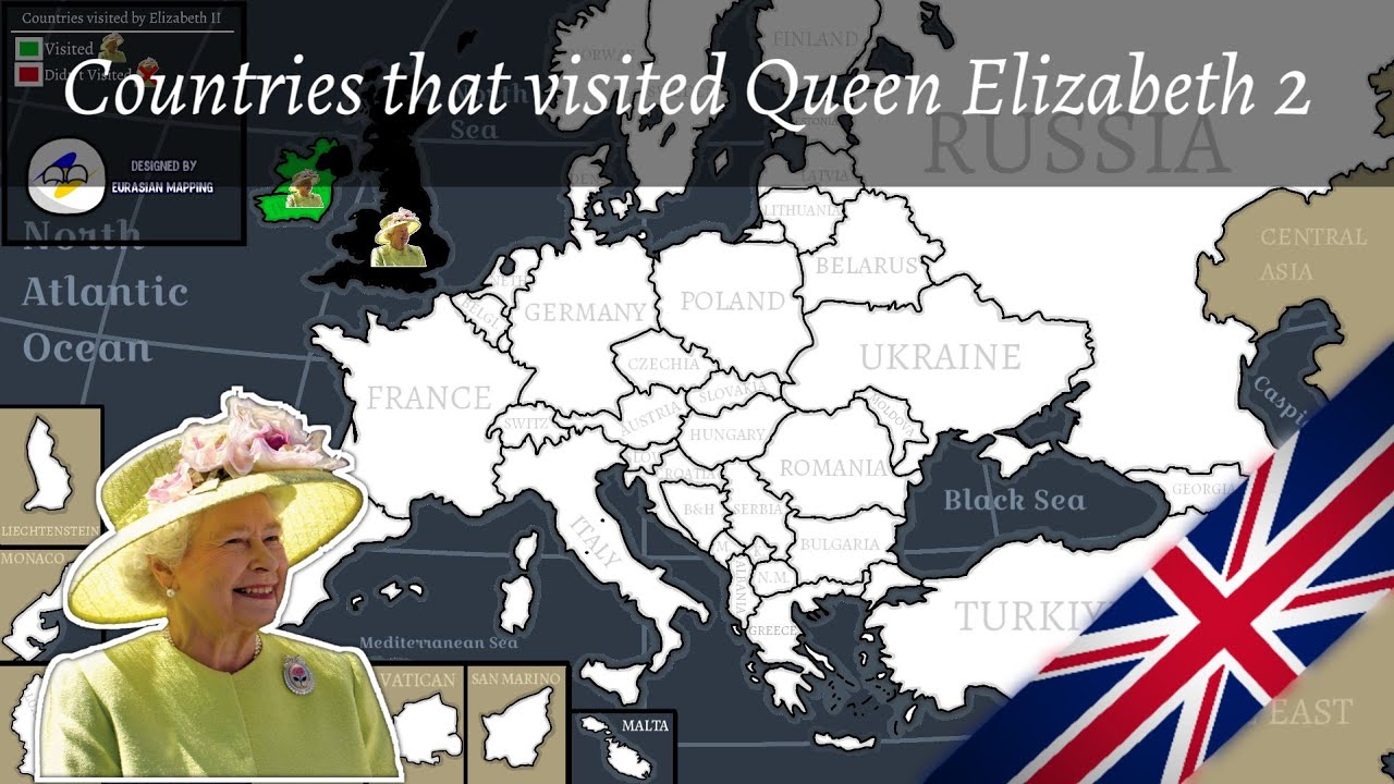 Countries that visited Queen Elizabeth 2 - YouTube