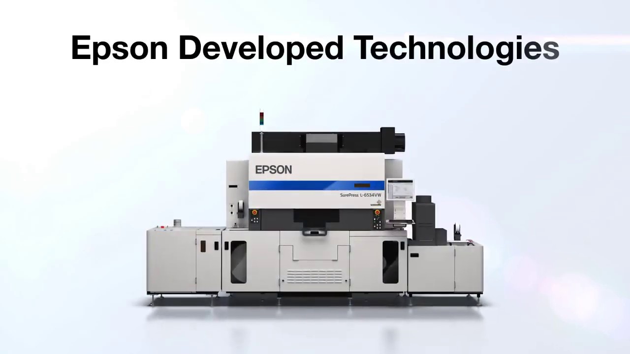 Epson SurePress L-6534VW -- Digital Label Press - YouTube