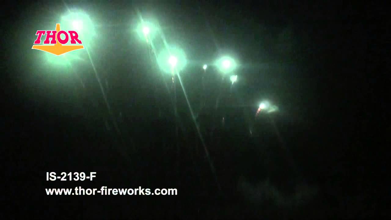 THOR Fireworks 8 Shots Single Row IS 2139 F MOD F 30mm AT + CRACKLING ...