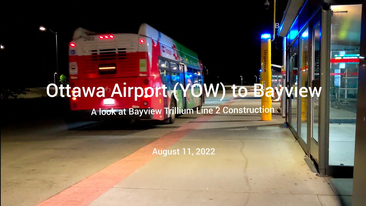 Ottawa Airport to Bayview | 97 Hurdman - New Flyer XE40 #2103 Electric ...