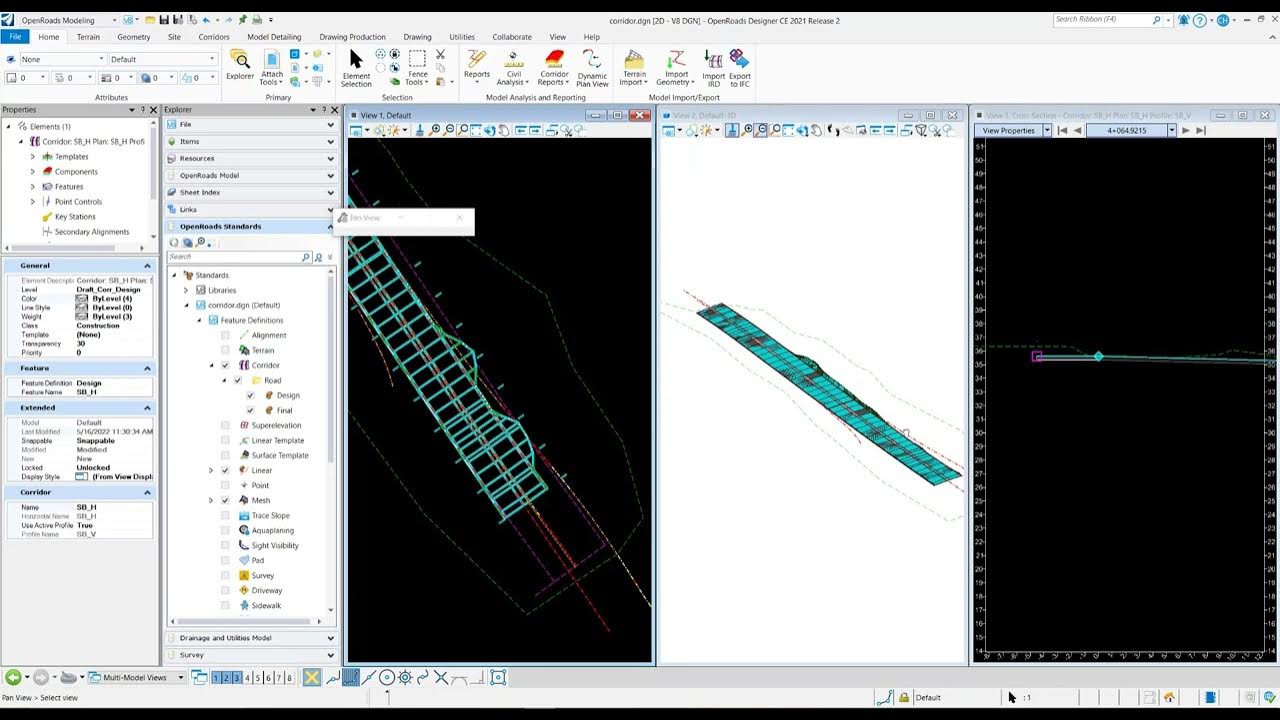 OpenRoads - Create Terrain Model from Corridor - YouTube