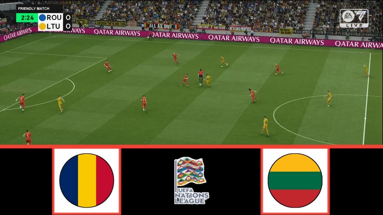 ROMANIA VS LITHUANIA | UEFA NATIONS LEAGUE 2024/2025 | FOOTBALL LIFE ...