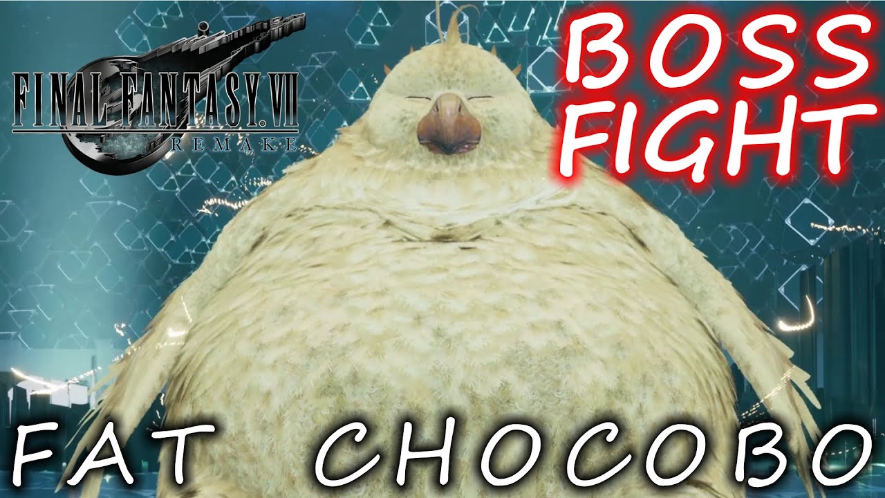 FF7 Remake Fat Chocobo Summon Boss Fight Gameplay Walkthrough - No ...
