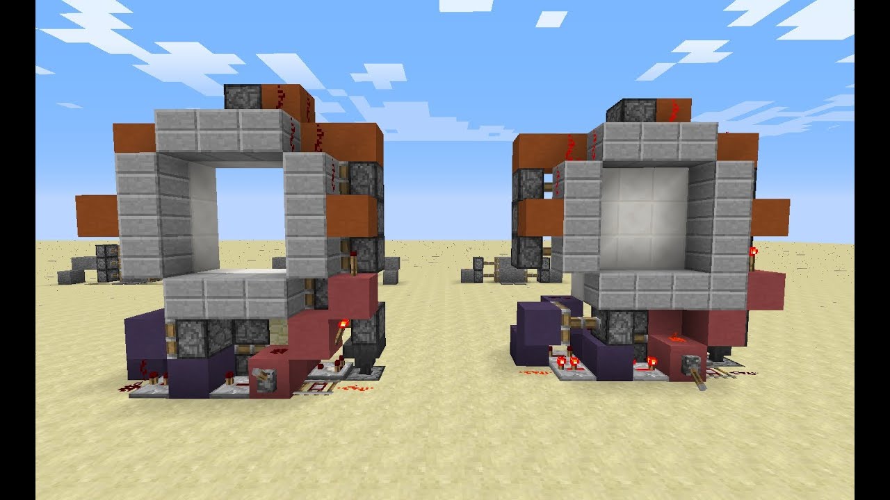 Redstone Tutorials - 3x3 Piston Door - YouTube