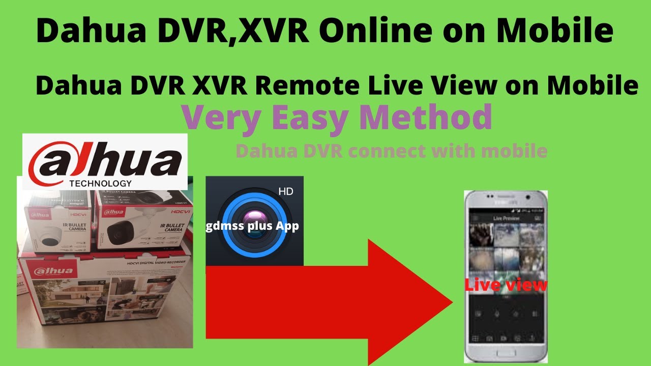 How To Dahua DVR,XVR Online on Mobile || Dahua DVR XVR Remote Live View ...