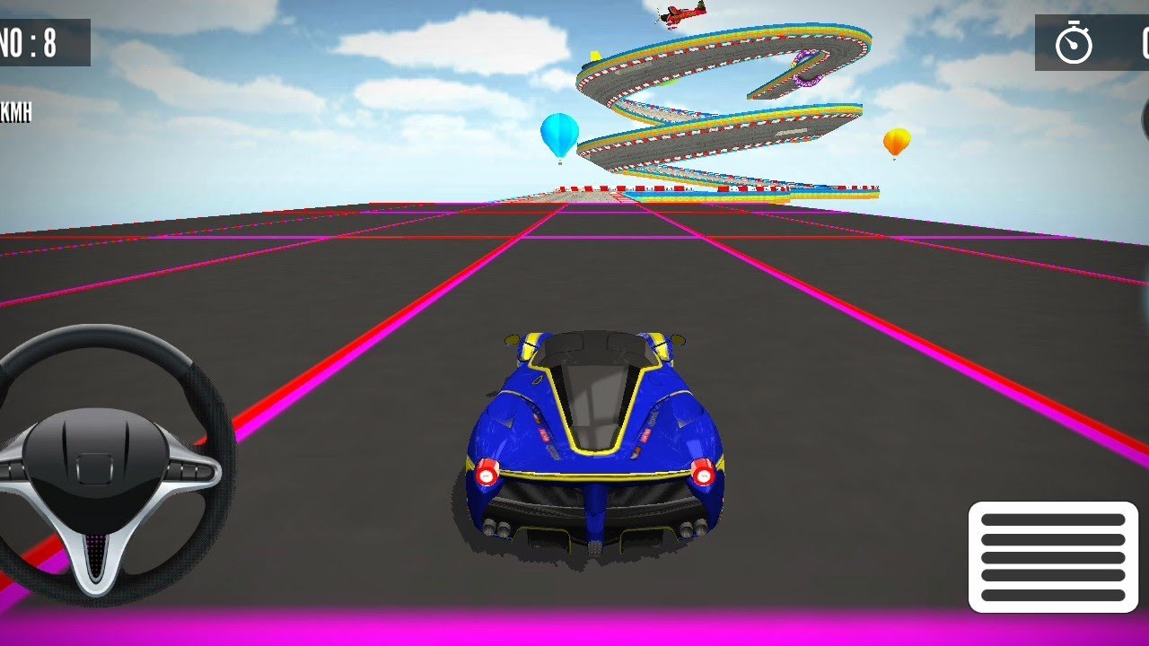 mega ramps gameplay - the track gets crazier - level 8 complete - YouTube